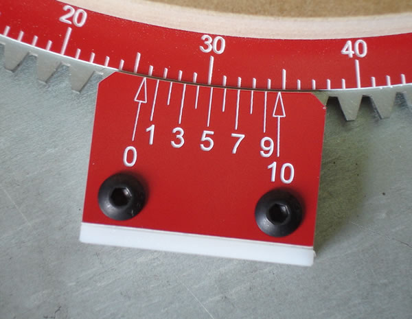 TK Rotary Table Degree Wheel for the Legacy Ornamental Mill Rotary Table